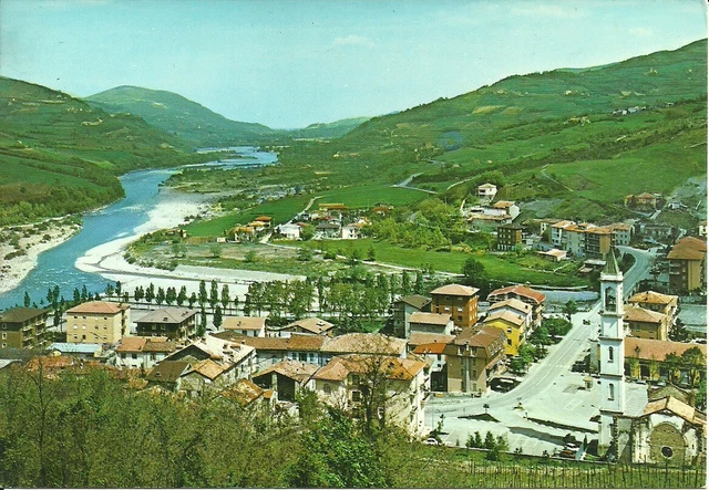 PERINO (PIACENZA) PANORAMA e Fiume Trebbia, General View and Trebbia ...