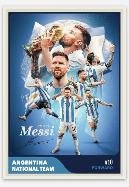 LIONEL MESSI ARGENTINA Custom Soccer Card 2022 FIFA World Cup EUR 1,72 ...