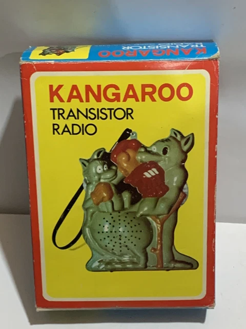 VINTAGE NOVELTY KANGAROO RADIO AM(MW) BAND FROM THE 1960s-1980s Very ...