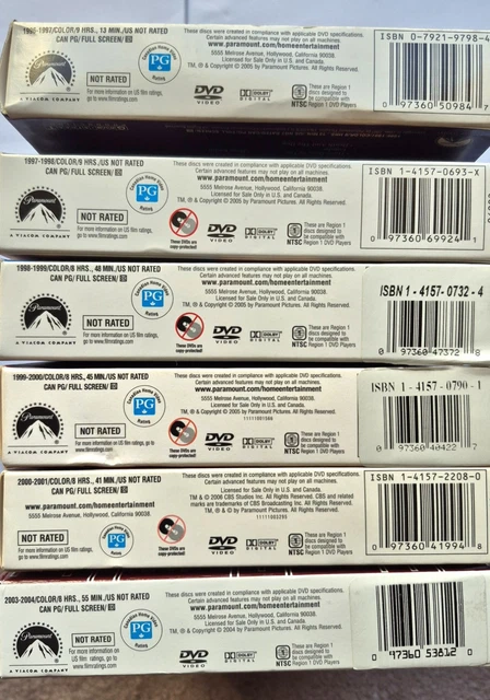 FRASIER DVD BOX Set Series 4-8 and 11 (Final Season) - 24 Discs. NTSC ...