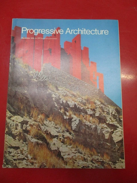 PROGRESSIVE ARCHITECTURE MAGAZINE Sept 1975 Taller De Arquitectura ...