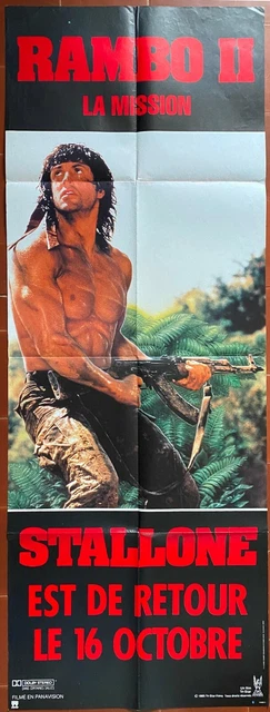 AFFICHE RAMBO II La Mission Sylvester STALLONE George P. COSMATOS ...