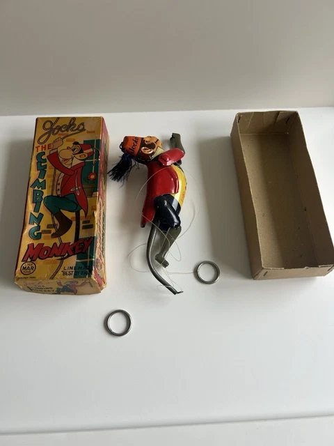 RARE VINTAGE 1950'S Line Mar Jocko The Climbing Monkey In Box Japan $50 ...