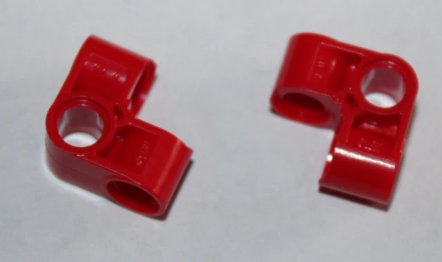 LEGO TECHNIC RED Pin Joiner Perpendicular Bent 44809/set 42048 60110 ...