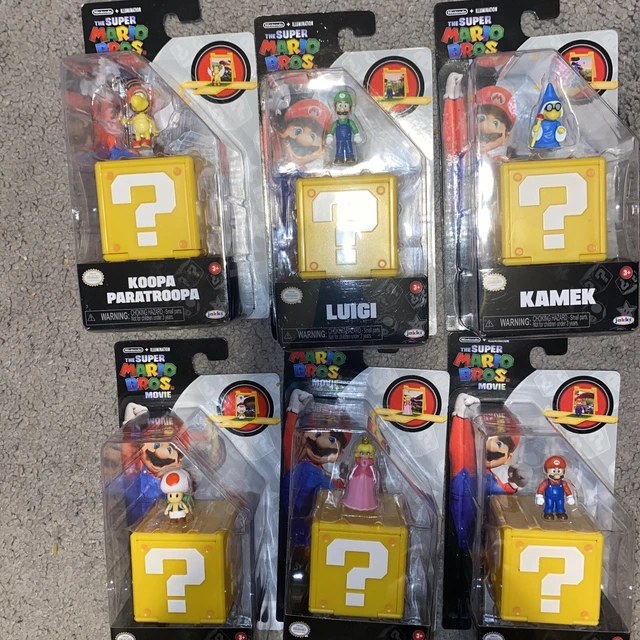 THE SUPER MARIO Bros Movie 2023 1 Inch Mini Figures Jakks Full Set of 6 ...