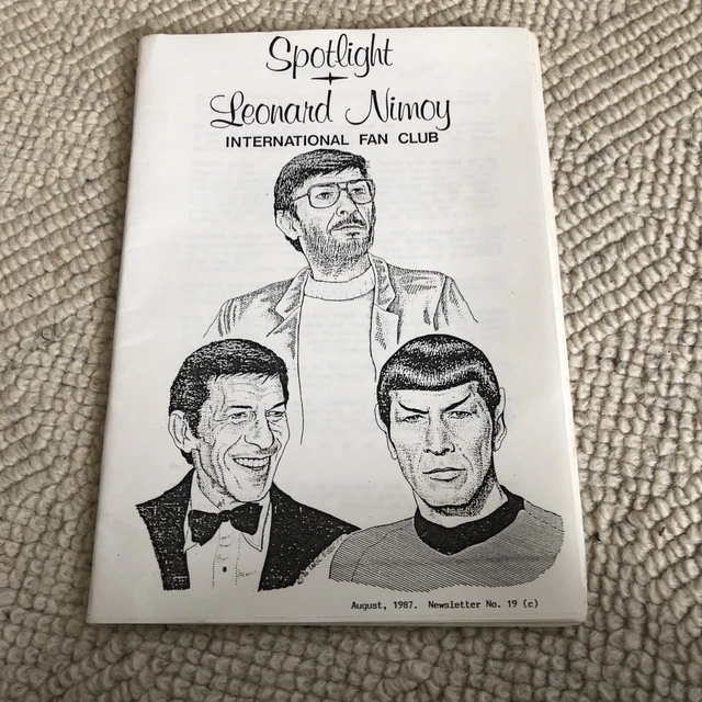 SPOTLIGHT ON LEONARD Nimoy The Artist and the Man fanzine Issue 19 ...