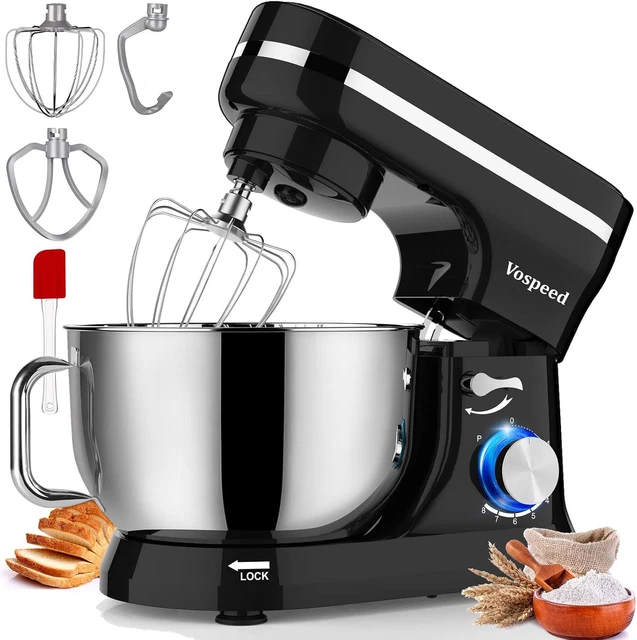 VOSPEED STAND MIXER,5 Quarts 8-Speed 1000W Tilt-Head Food Mixer, Kitcen ...