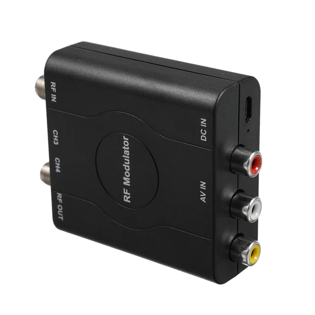 RF MODULATOR AV to RF Converter NTSC CH3/CH4 Channels Video Input U1C2 ...