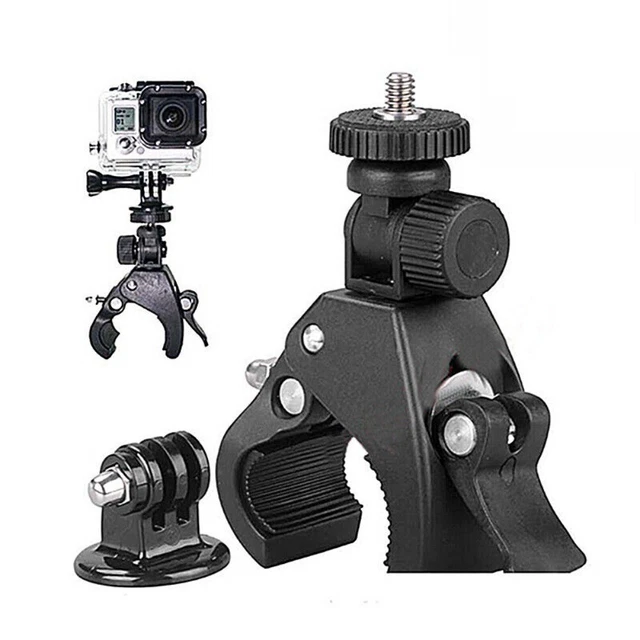 CAMERA TRIPOD/MONOPOD BICYCLE Camera Handlebar Clamp Mount Mounting ...