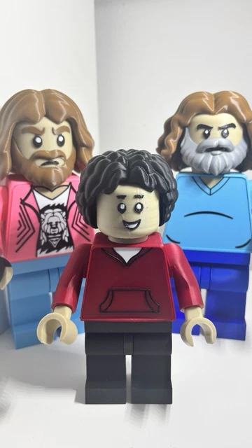 A MINECRAFT MOVIE 3D Printed Big Brick Figures Steve/Henry/Garbage Man ...