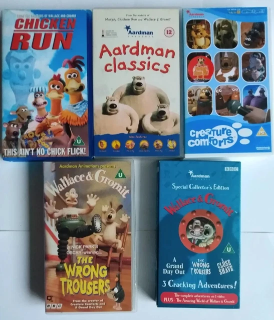 AARDMAN COLLECTIONS WALLACE And Gromit Chicken Run Creature Comforts ...
