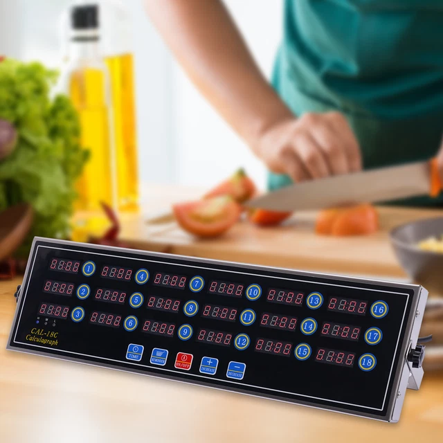 COMMERCIAL KITCHEN RESTAURANT Timer Loud Alarm Cooking Calculagraph 18 ...