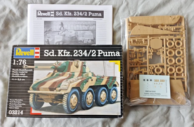 REVELL WW2 GERMAN Sdkfz 234/2 Puma 1/76 Scale Plastic Model Kit £7.59 ...