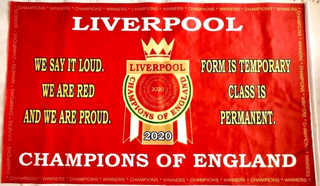 LIVERPOOL FLAG PREMIER League Winners 2020.Champions Banner 5x 3 or 3 x ...