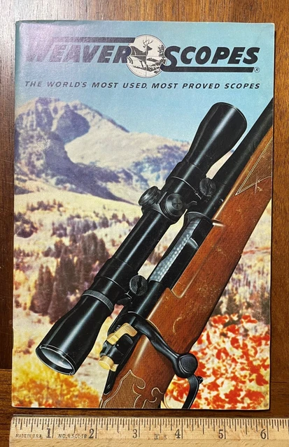 VINTAGE 1956 WEAVER Scopes Guns Rifles catalog pricelist El Paso TX £11 ...