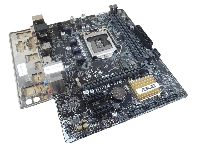 ASUS H110M-A/M.2 LGA1151 6/7th Gen Micro-ATX DDR4 Motherboard with BP £49.89 - PicClick UK