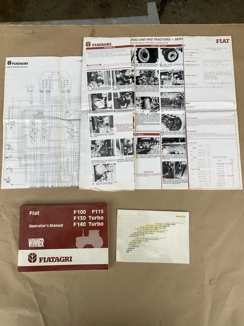 GENUINE FIATAGRI WINNER F100 F115 F130 F140 Operators Manual £52.68 ...