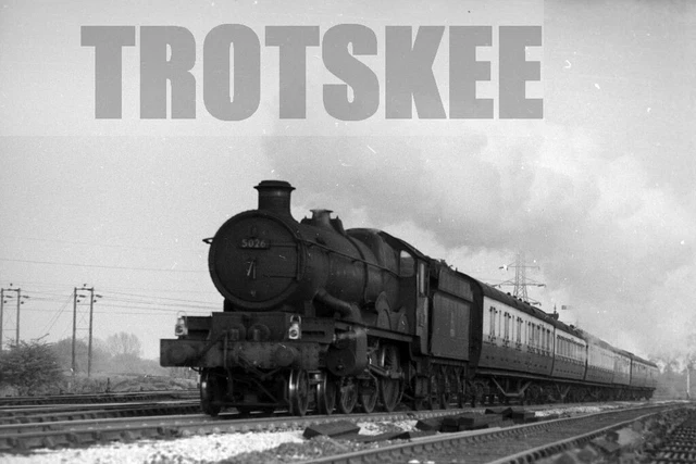 35MM NEGATIVE BR British Railways Steam Loco 5026 Class 4073 Kennington ...