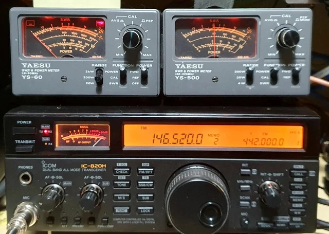 ICOM IC-820H DUAL Band All Mode Ham Radio Tranceiver Buone Condizioni ...
