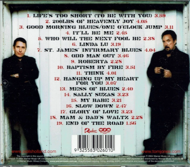 TOM JONES & Jools Holland CD $5.39 - PicClick AU