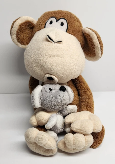 BOBBY JACK BRAND Monkey Plush with Mouse Plush Toy Rare HTF 17" $32.88 ...