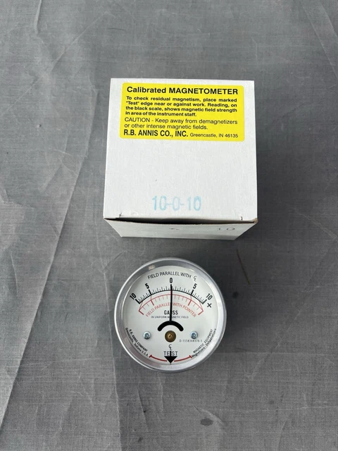 10-0-10 ANNIS METER/ Residual Field Strength Meter / NDT equipment £104 ...