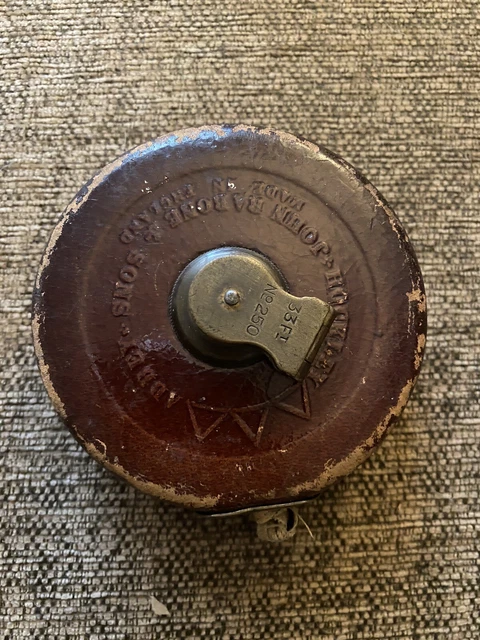 VINTAGE JOHN RABONE & SONS - HOCKLEY ABBEY 33ft Tape Measure No. 250 ...