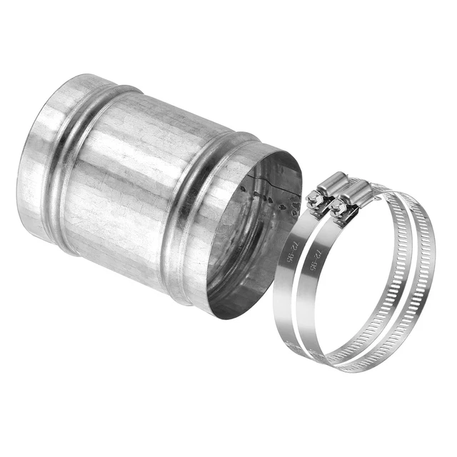 3.1& GALVANIZED IRON Duct Connector Duct Coupling with Duct Clamps, 4 ...