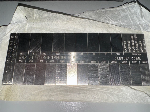 Surface Roughness Gauges Cast Microfinish Comparator - Metric ...