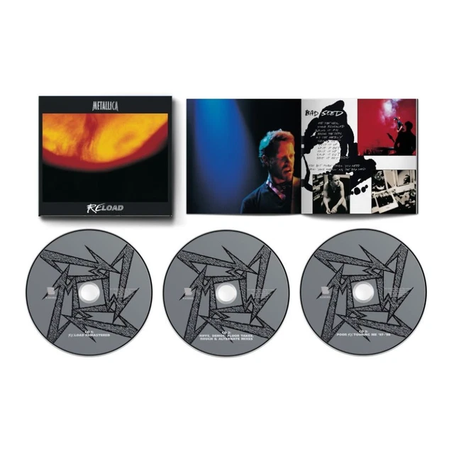 METALLICA RELOAD 3 CD Digipack Remastered & Expanded 2025 Édition Neuf ...