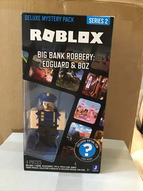 NEW! ROBLOX DELUXE Mystery Pack Big Bank Robbery: Ed guard & Boz $19.99 ...