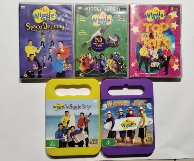 THE WIGGLES DVD LOT - Space Dancing, Wiggly Safari, Wiggle Bay Kids Ent ...