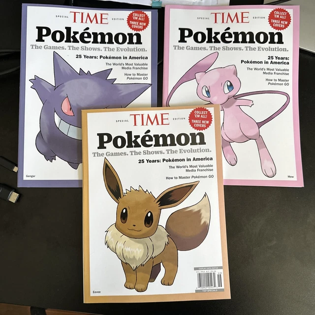 POKÉMON TIME MAGAZINE Special 2024 Edition - Gengar, Mew & Eevee. Ready ...
