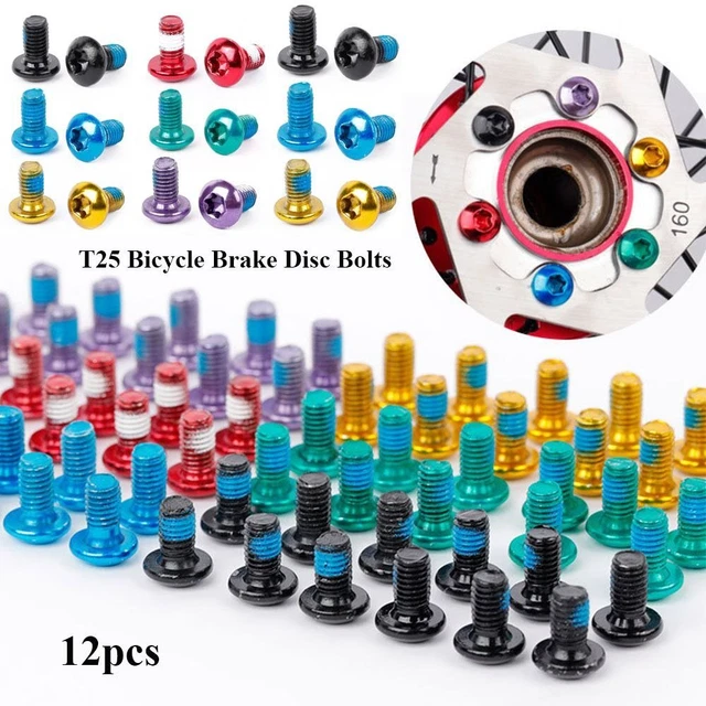 BRAKE DISC BOLTS Cycle Bicycle Screws Rotor Bolt Mountain Bike ...