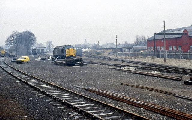 ORIGINAL 35MM SLIDE BR Class 37 loco no.37035 in Inverurie Yard +rights ...