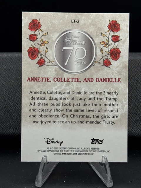 2025 TOPPS CHROME, Disney - Annette, Collette, and Danielle, #LT-3 £8. ...