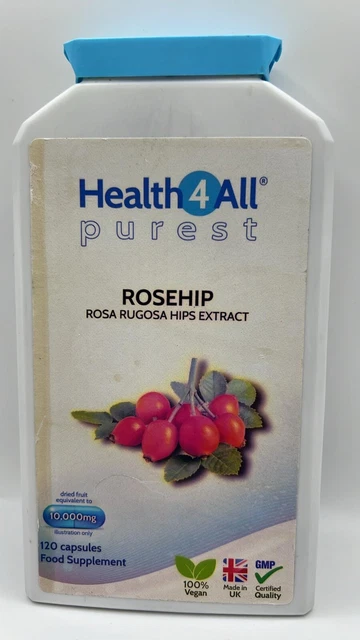 HEALTH4ALL, ROSEHIP 10.000MG, 120 Capsules £13.99 - PicClick UK