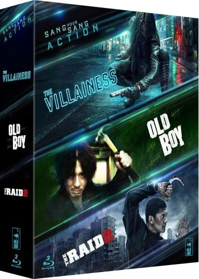 COFFRET 3 FILMS Blu-Ray 100% Action : The Villainess + Old Boy + The ...