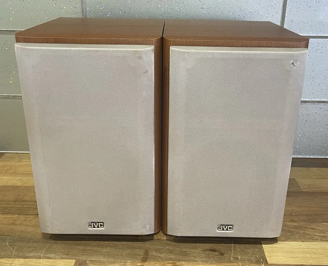 JVC VINTAGE PAIR Bookshelf Speakers Wood Pine Effect (SP-UXS59) 70W 6 ...