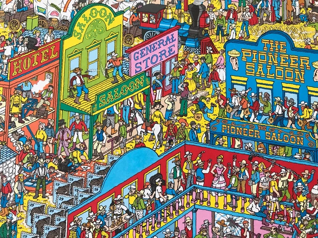 DOVE SI TROVA Wally? Puzzle Wild West 1000 pezzi Paul Lamond EUR 4,61 ...