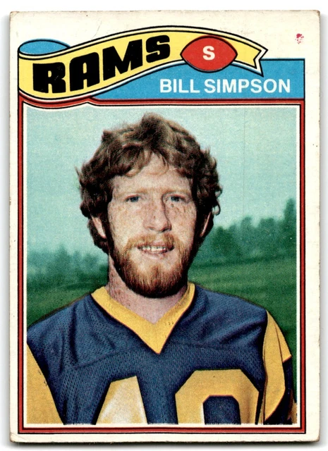 1977 TOPPS BILL Simpson Rc Los Angeles Rams #406 EUR 1,09 - PicClick FR