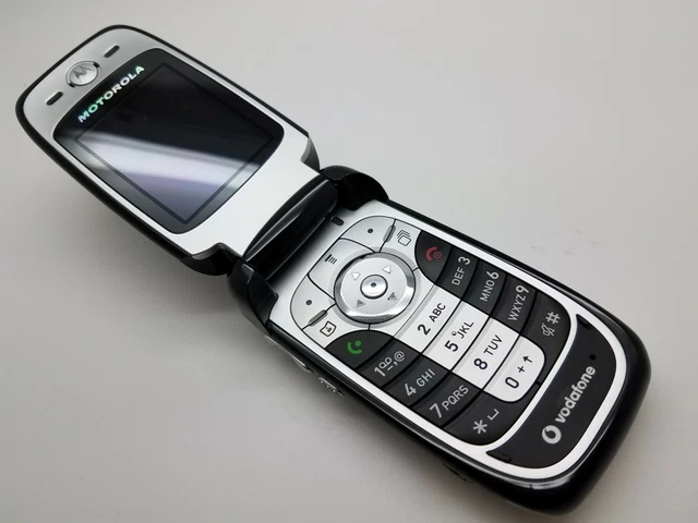 RETRO MOTOROLA V360 Black/Silver (Vodafone/Talkmobile/Lebara) Mobile ...