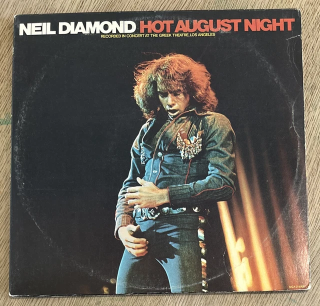 NEIL DIAMOND - Hot August Night - Live Greek Theatre -MCA-2-8000 LP ...