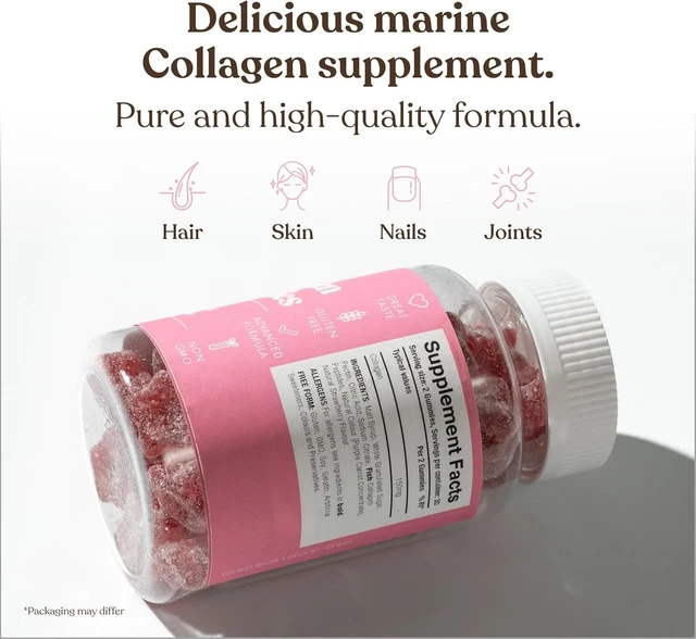 COLLAGEN GUMMIES HIGH Strength Collagen Supplement for Hair Skin Nails ...