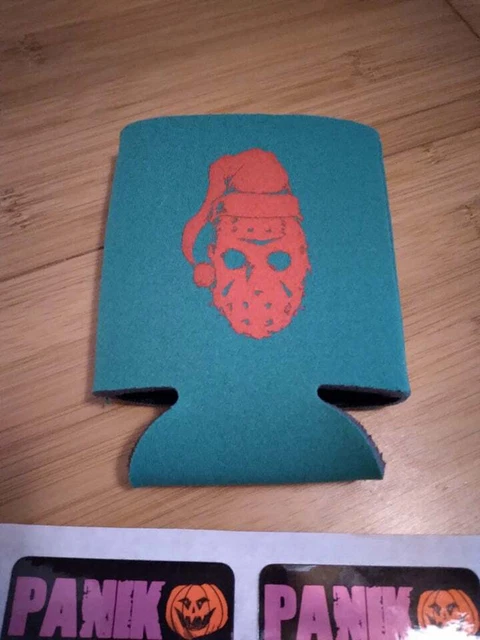 FRIDAY THE 13TH Christmas Santa Jason Voorhees Slasher Drink Koozie £4. ...