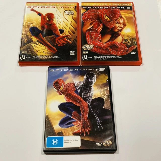 SPIDER-MAN 1, 2, 3 (6x DVD) Toby Maguire, Collector’s Edition, Fast ...