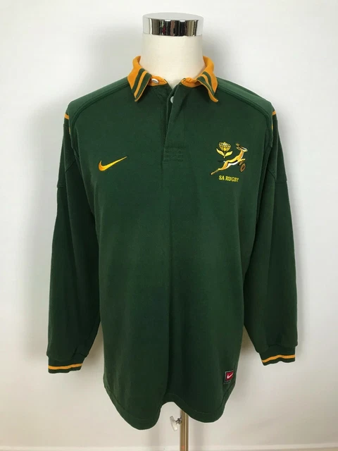 VINTAGE NIKE SPRINGBOKS South Africa Mens Rugby Union Home Jersey Size ...