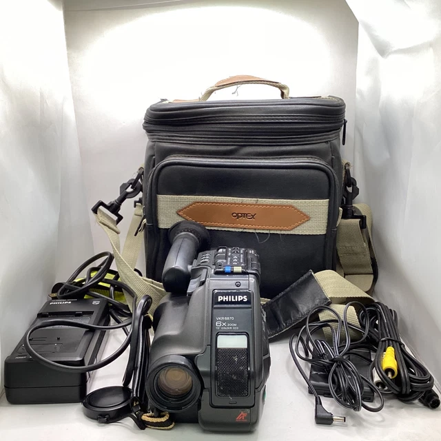 PHILIPS CAMCORDER EXPLORER VKR6870 (Untested/As Is) W/ Charger & More ...