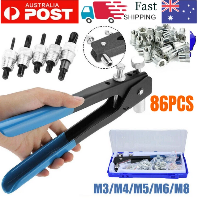 87X M3-M8 THREADED Nut Rivet Tool Riveter Rivnut Nutsert Gun Riveting ...