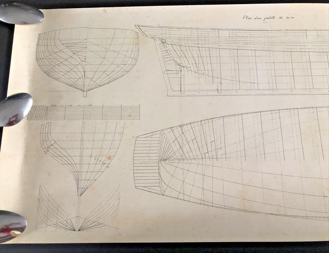 RARE PLAN GOÉLETTE Benjamin BENETEAU 1884 Copie Chantiers Bénéteau France - 2004 EUR 4,99 ...